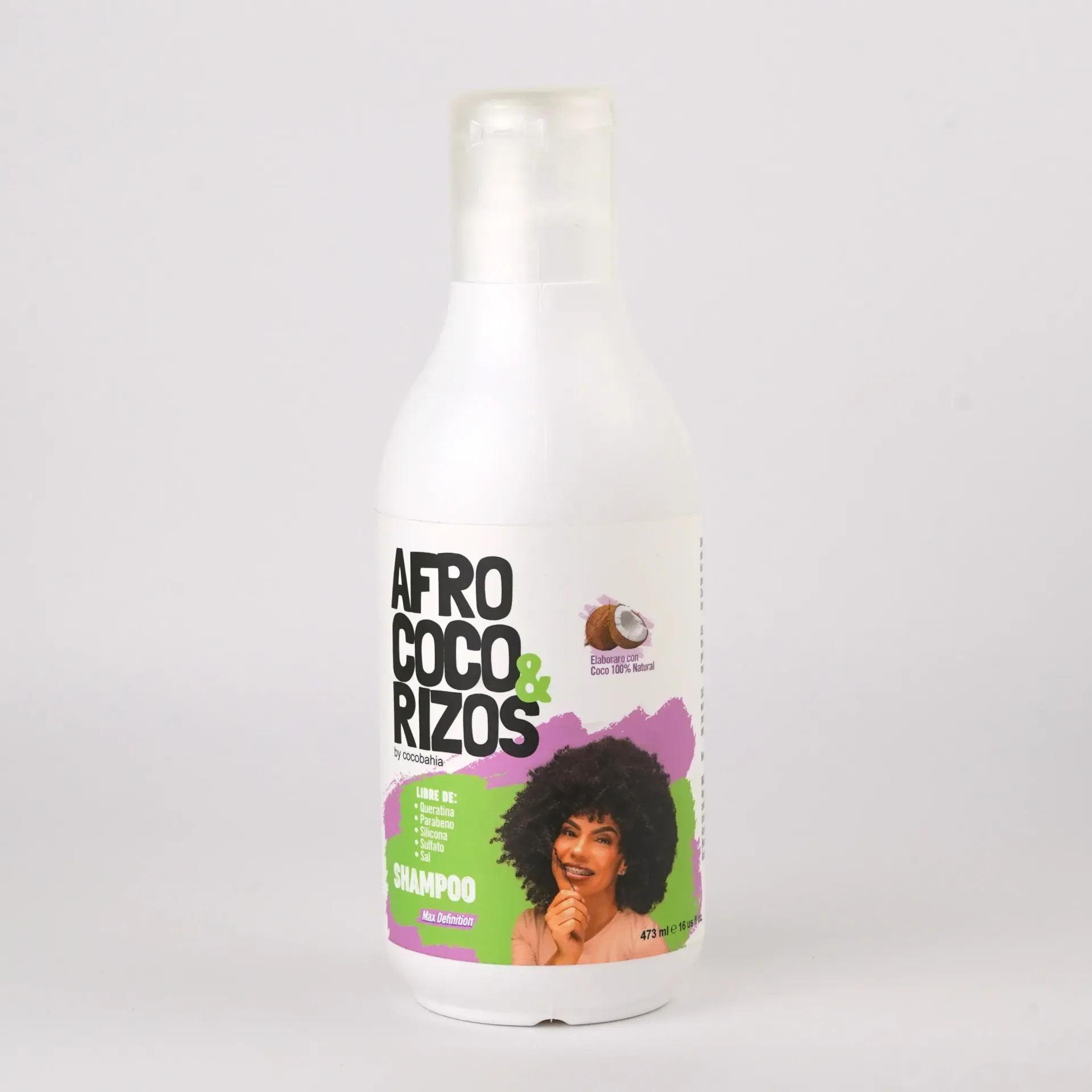 Shampoo Afro, Coco & Rizos 16 OZ | www,cocobahia.info